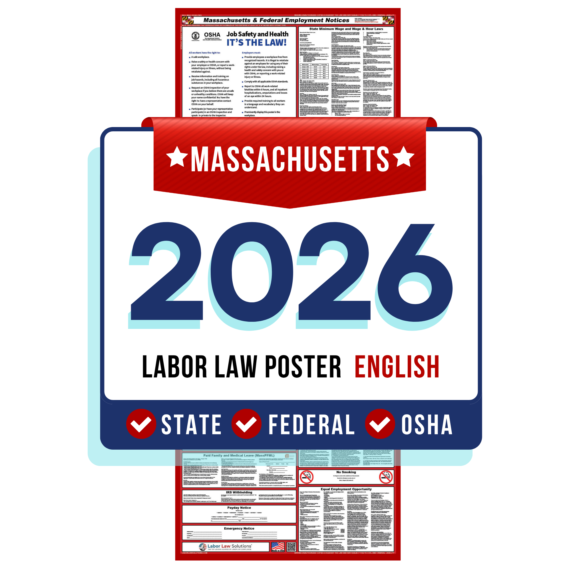 Massachusetts Labor Law Poster 2025