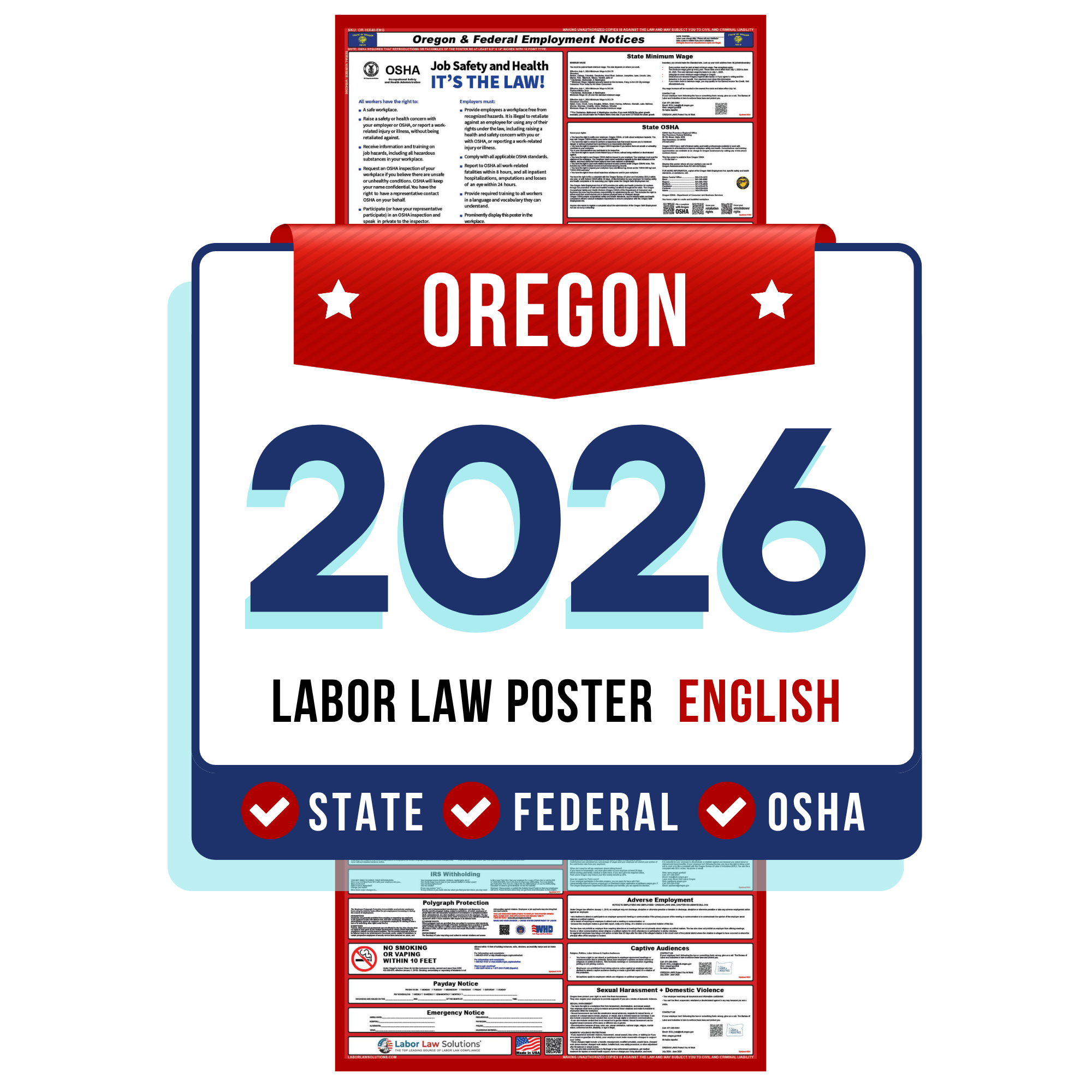 Oregon Labor Law Poster 2025