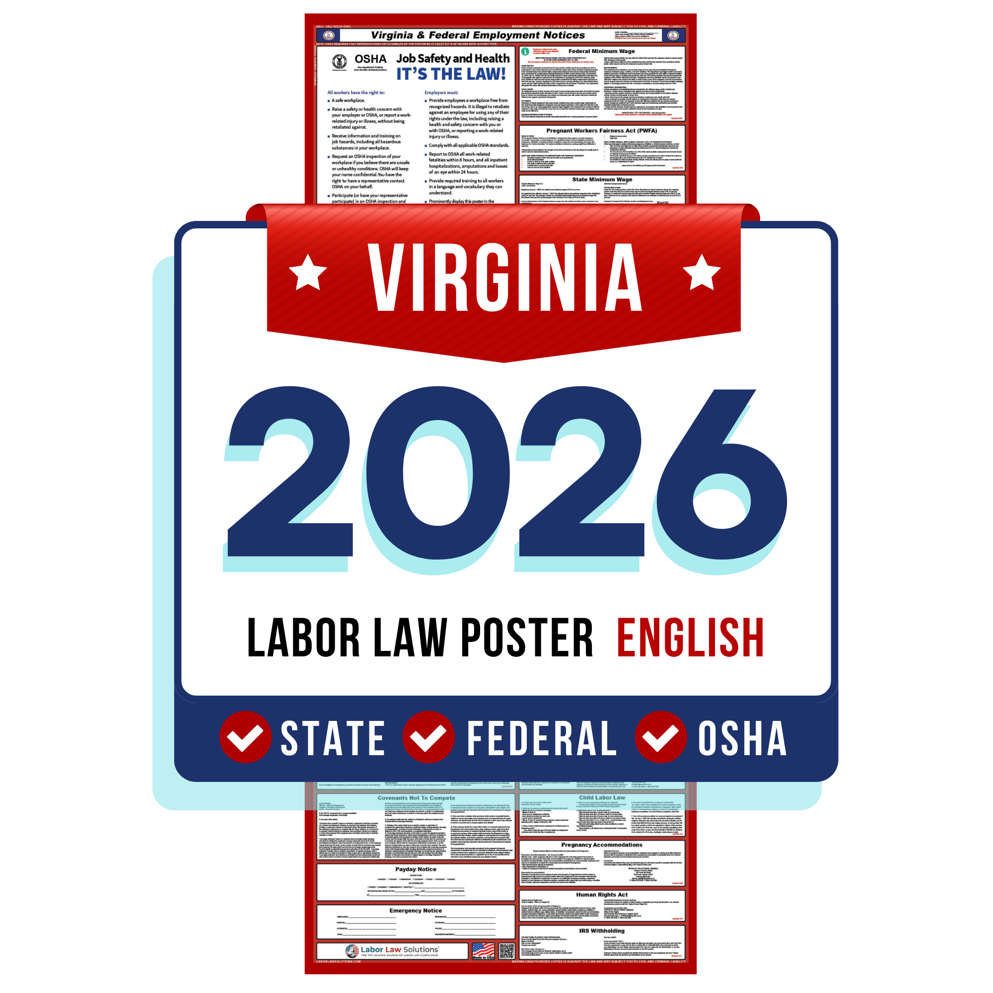 Virginia Labor Law Poster 2026