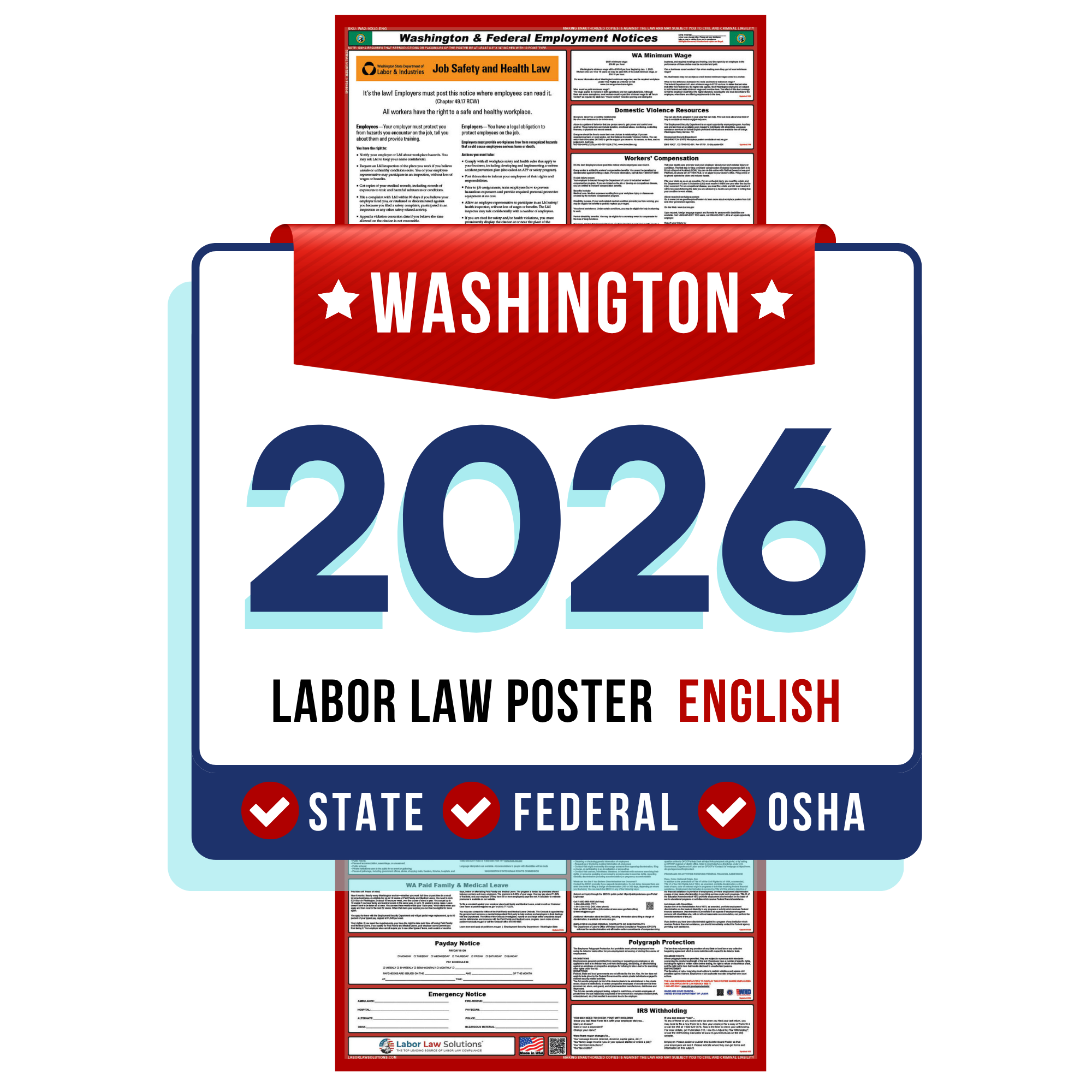 Washington Labor Law Poster 2025